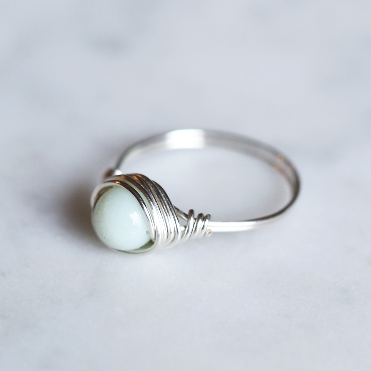 Amazonite Ring | Non Tarnish | 14k Gold Filled | Handmade Jewelry ...