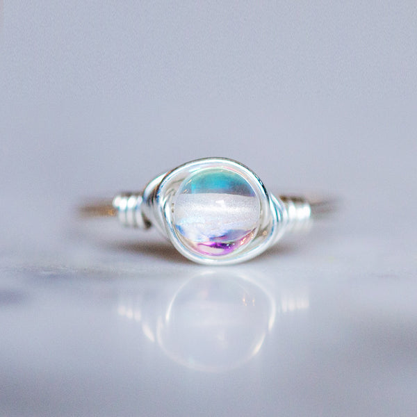 White Mystic Aura Ring – Salt City Gems